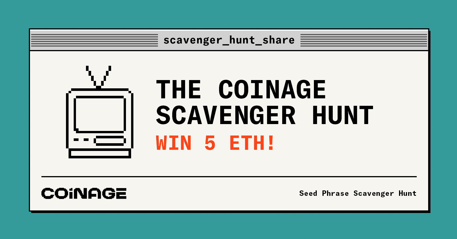 Play Coinage’s Onchain Scavenger Hunt to Win 5 ETH